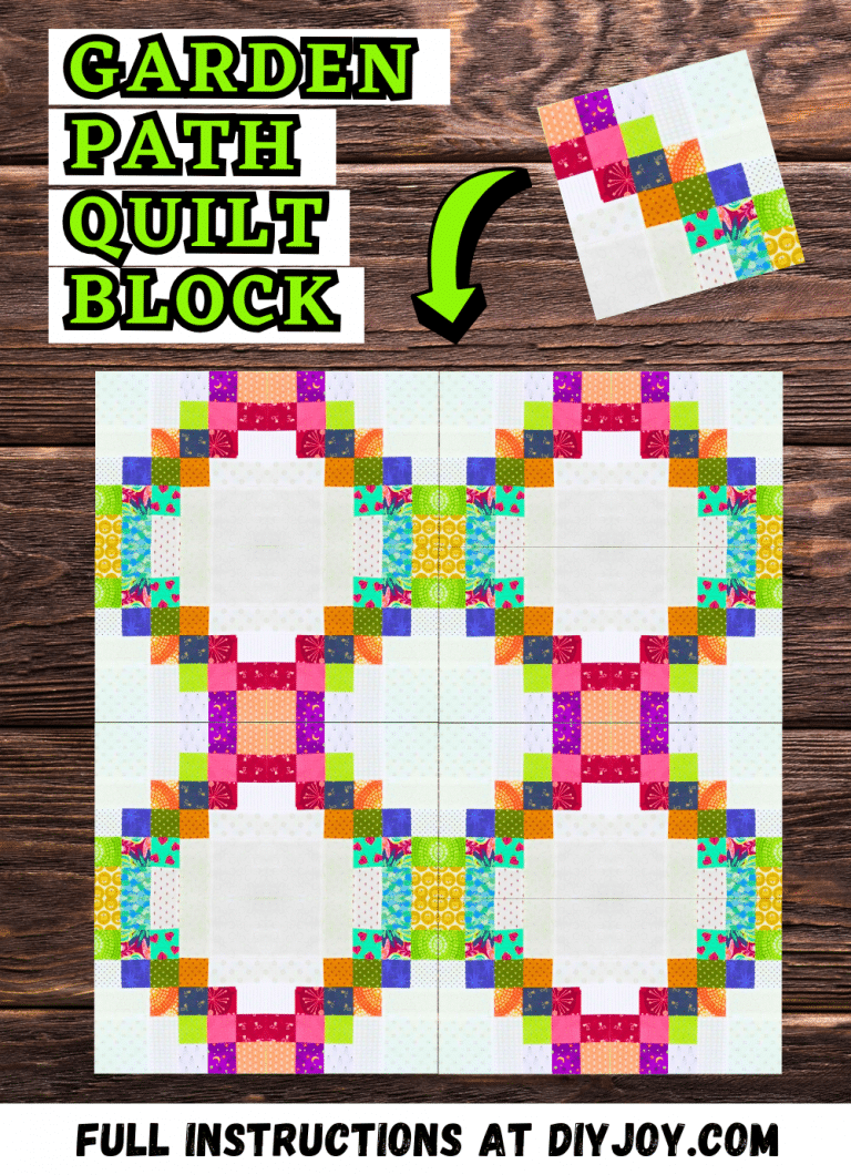 Beginner-Friendly Garden Path Quilt Block Tutorial - DIY Joy