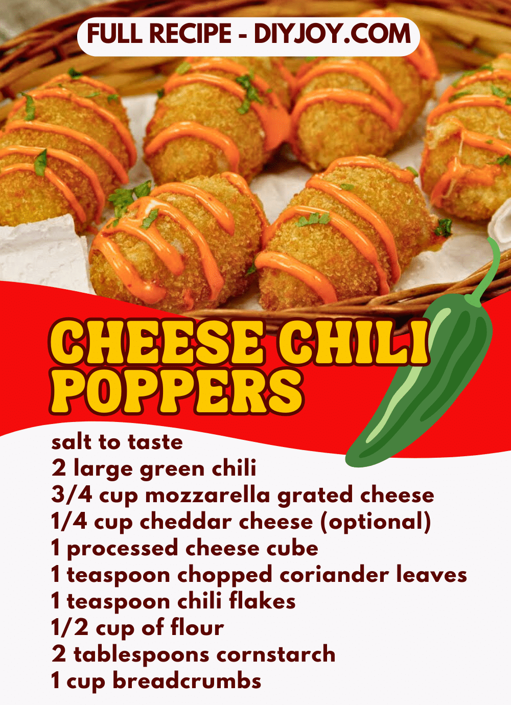 Cheese Chili Poppers