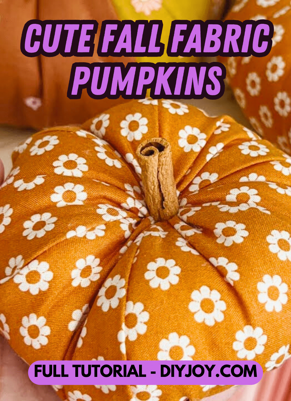 Cute Fall Fabric Pumpkins