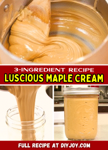 Easy 3-Ingredient Luscious Maple Cream Recipe - DIY Joy