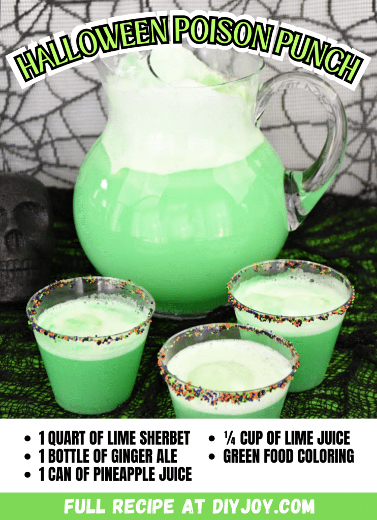 Easy 5-Minute Halloween Poison Punch Recipe - DIY Joy