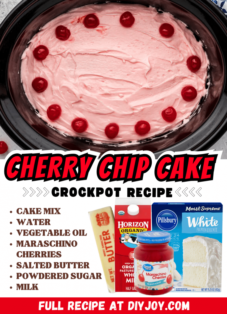 Easy Slow Cooker Cherry Chip Cake Recipe - DIY Joy