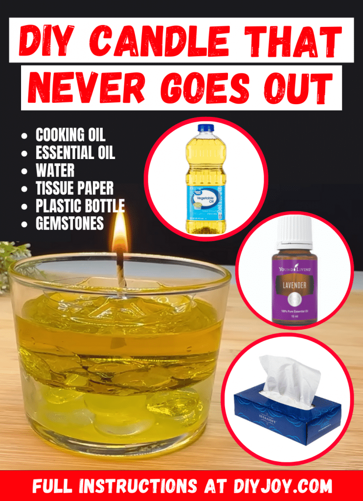 How to Make a DIY Candle That Never Goes Out - DIY Joy