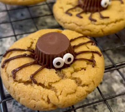Easy 10-Minute Peanut Butter Spider Cookies Recipe - DIY Joy