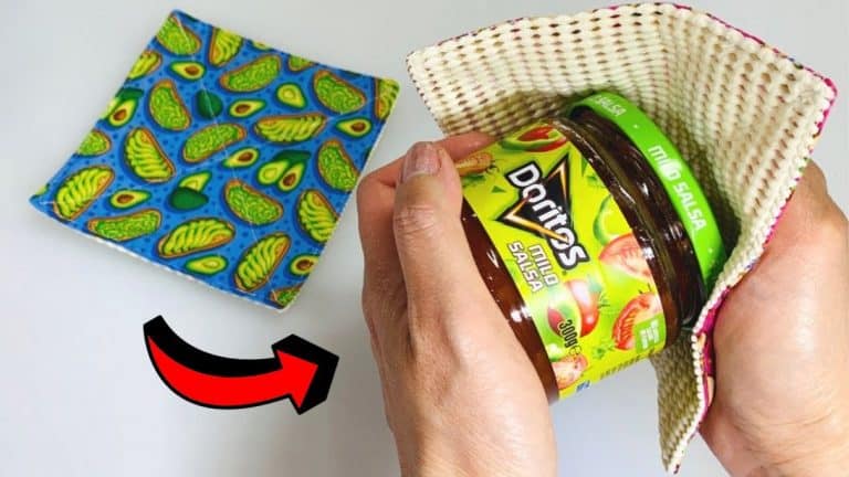 How to Sew a Fabric Jar Opener in 8 Minutes - DIY Joy