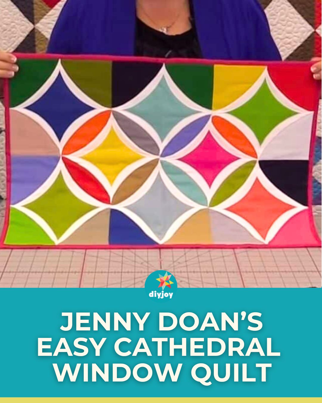 Jenny Doan's Easy Cathedral Window Quilt - DIY Joy
