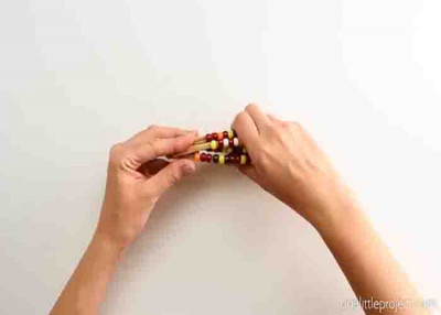 DIY Beaded Pipe Cleaner Corn Decor Tutorial - DIY Joy