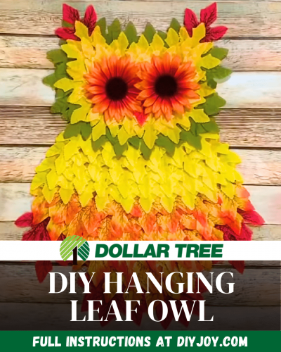 Easy DIY Hanging Leaf Owl Tutorial - DIY Joy