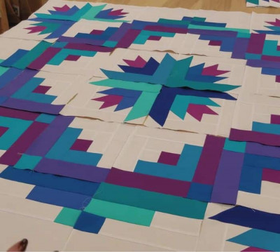 Easy Cactus Wreath Quilt Tutorial - DIY Joy