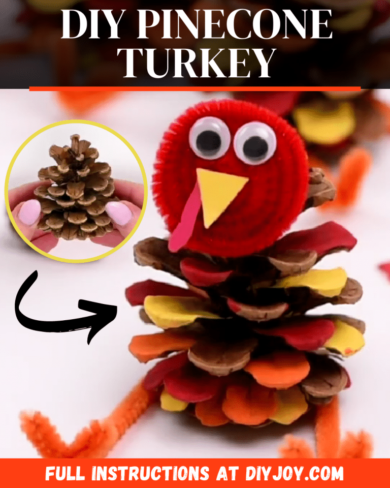 How to Make a DIY Pinecone Turkey | Easy Thanksgiving Décor - DIY Joy