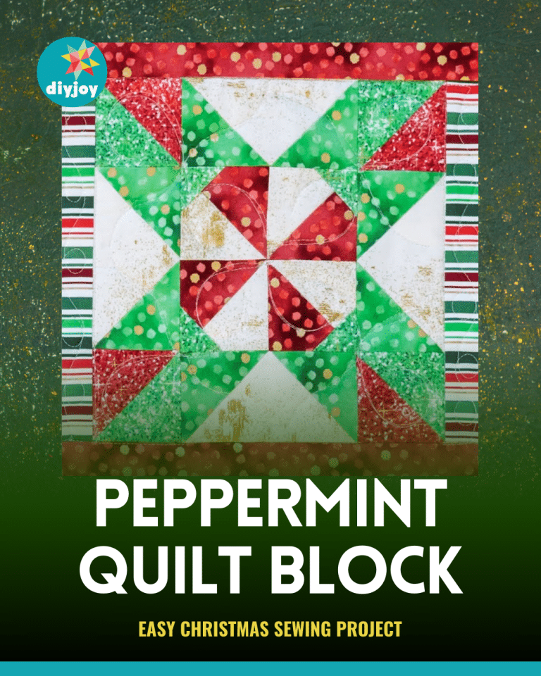 How to Make a Peppermint Quilt Block - DIY Joy