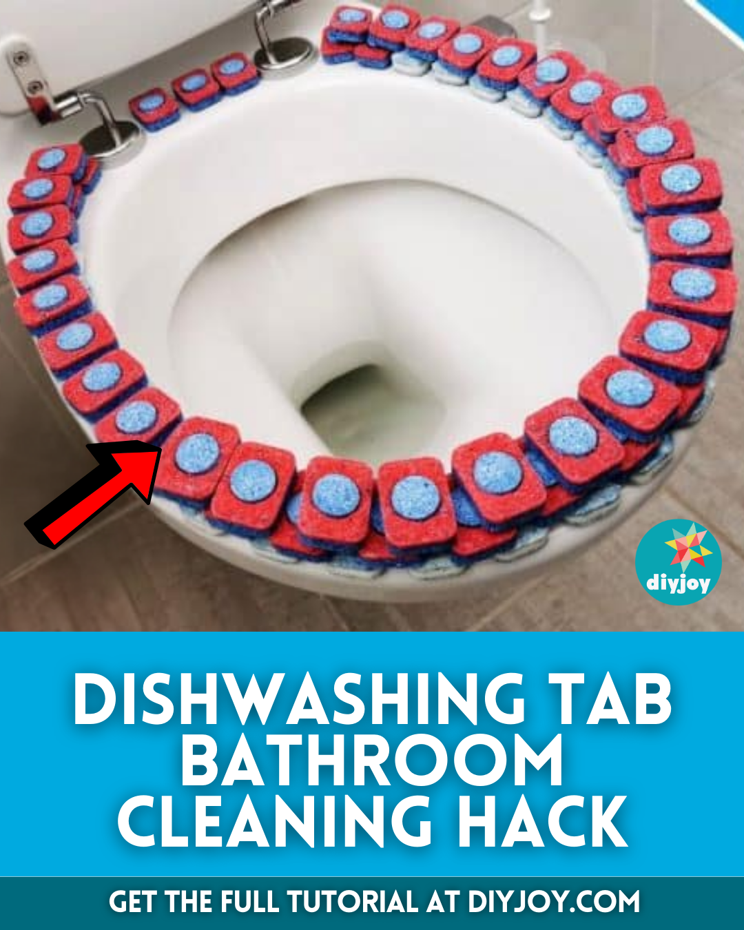 How to Clean Your Entire Bathroom with a Dishwashing Tab - DIY Joy