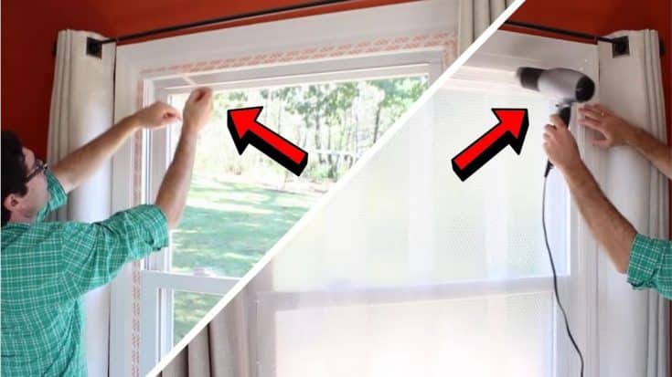 How to Insulate Your Windows with Plastic Film - DIY Joy