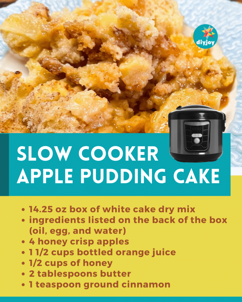 Slow Cooker Apple Pudding Cake