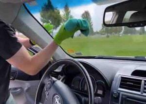 The Easiest Way to Clean the Inside of Your Windshield - DIY Joy
