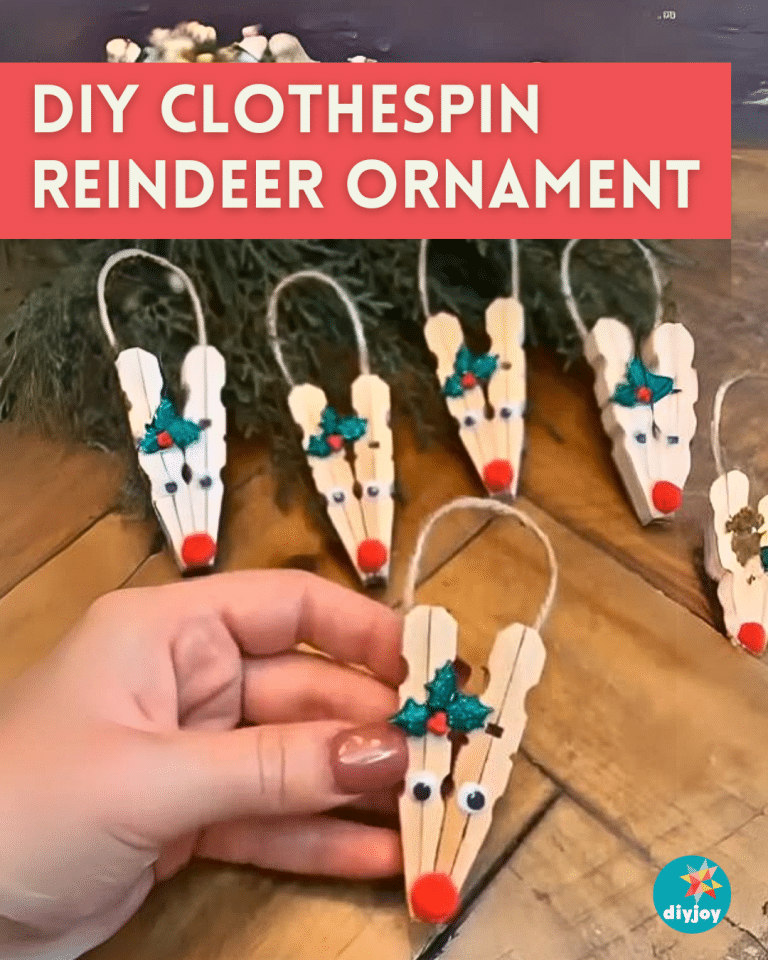 DIY Clothespin Reindeer Ornament