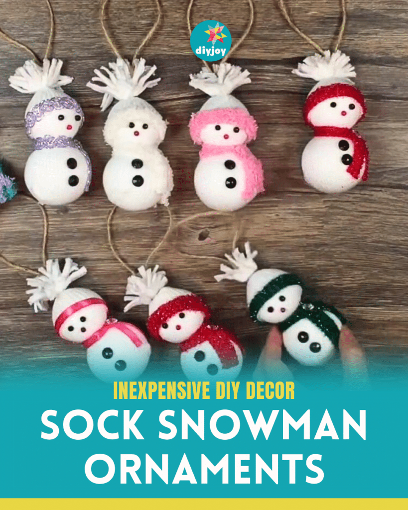 DIY Sock Snowman Ornament