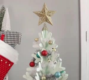 Easy DIY Cardboard Christmas Tree (w/ Free Template) - DIY Joy