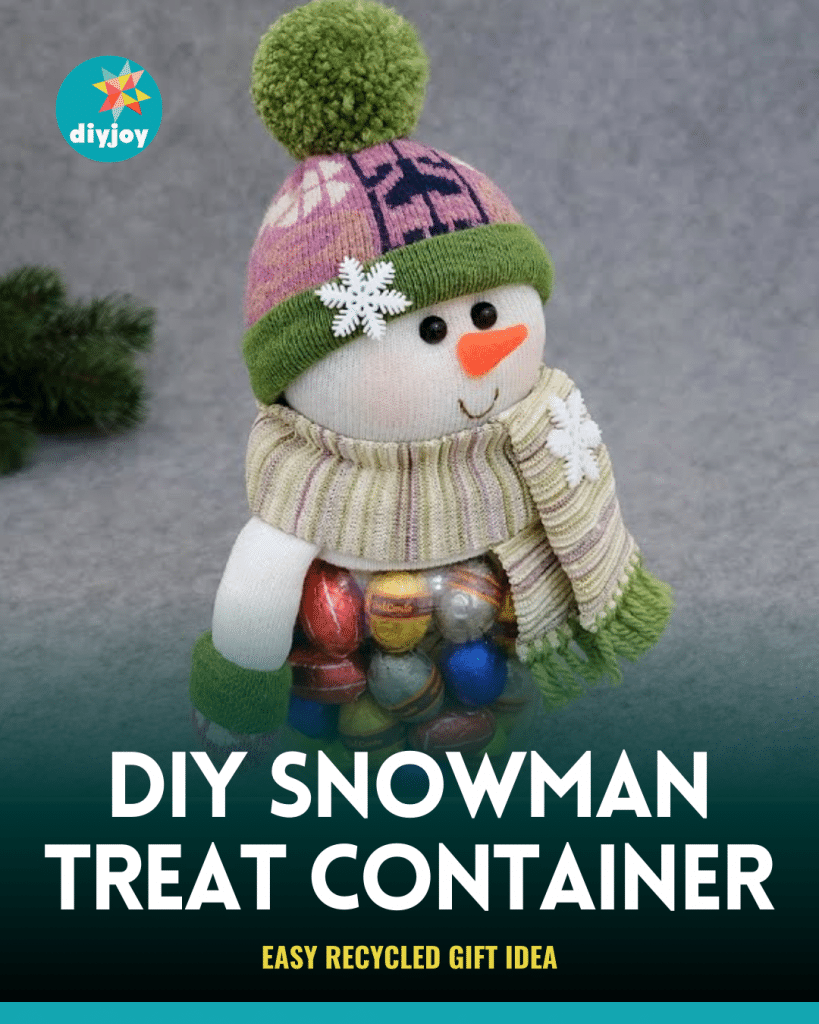 Easy DIY Snowman Treat Container Tutorial - DIY Joy
