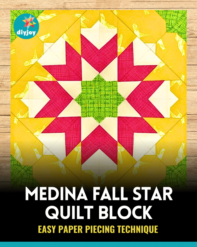 Easy Medina Fall Star Quilt Block Tutorial - DIY Joy