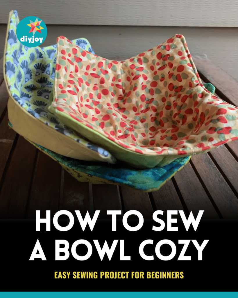 Easy Microwave Bowl Cozy Sewing Tutorial - DIY Joy