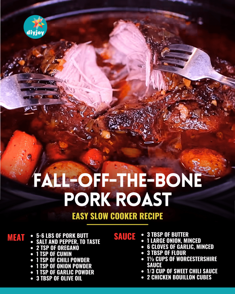 Easy Slow Cooker Sunday Pork Roast Recipe - DIY Joy