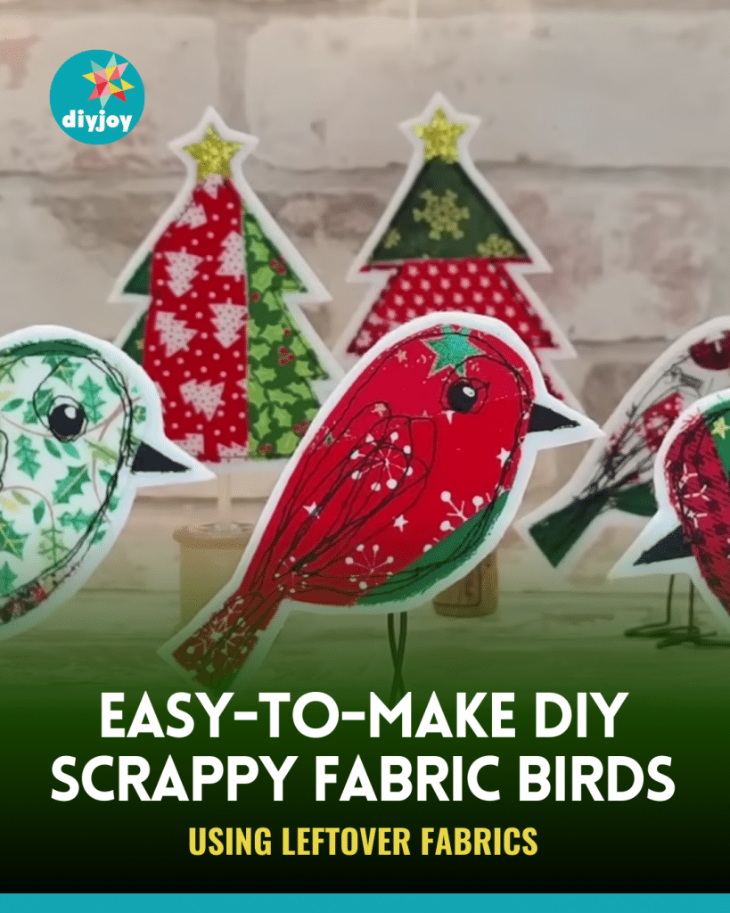 Easy-to-Make DIY Bird Décor Using Fabric Scraps - DIY Joy