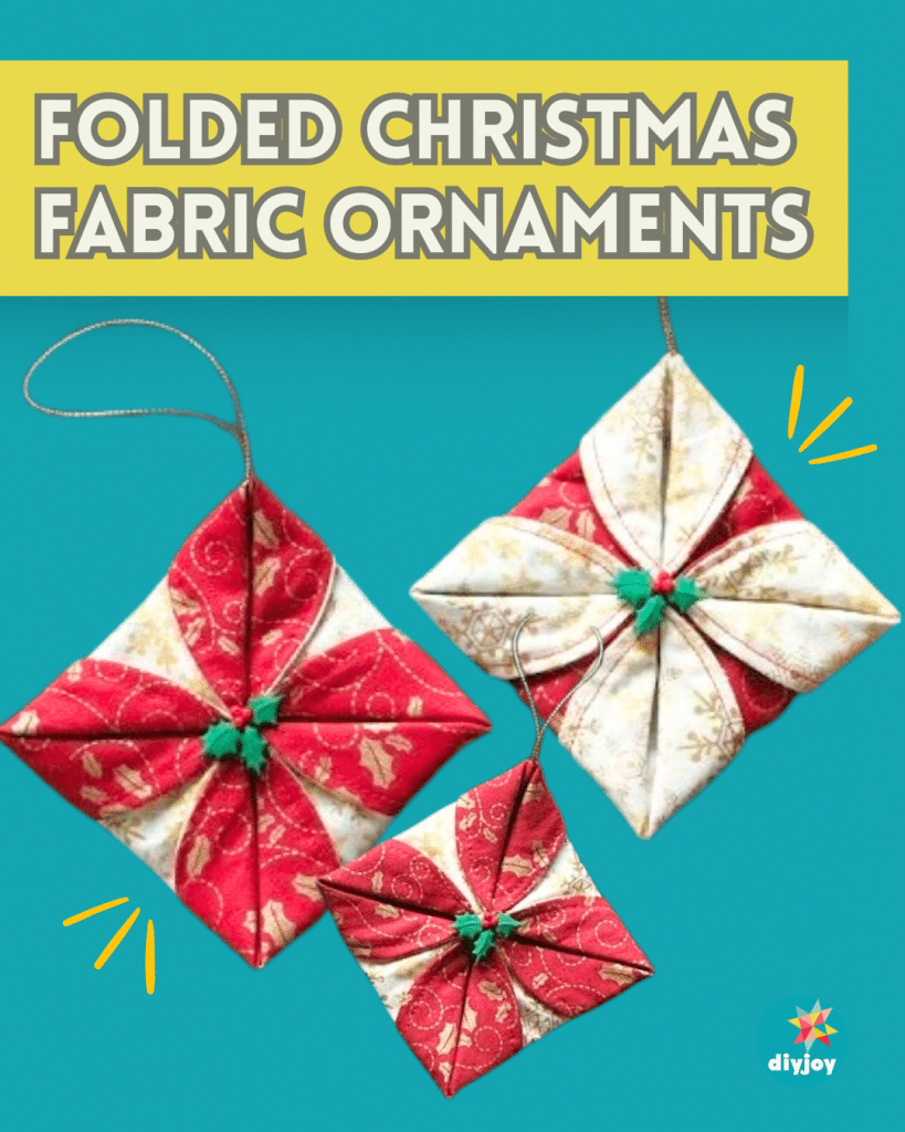 Folded Christmas Fabric Ornaments