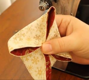 Folded Christmas Fabric Ornaments - DIY Joy