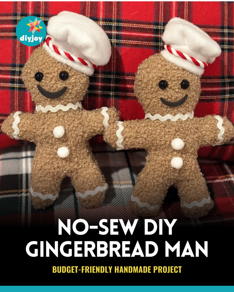 No-Sew DIY Gingerbread Man Tutorial - DIY Joy