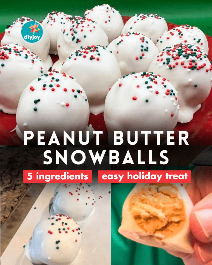 5-Ingredient Peanut Butter Snowballs