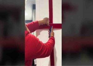 DIY Ribbon Present Cabinets Tutorial - DIY Joy