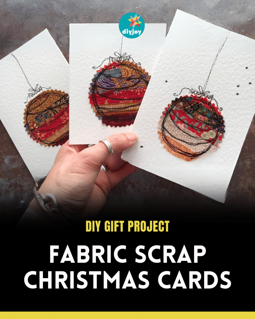 Fabric Scraps Christmas Cards