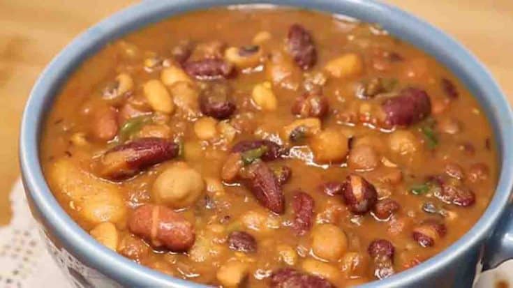 Hearty Mixed Bean Stew Recipe - DIY Joy