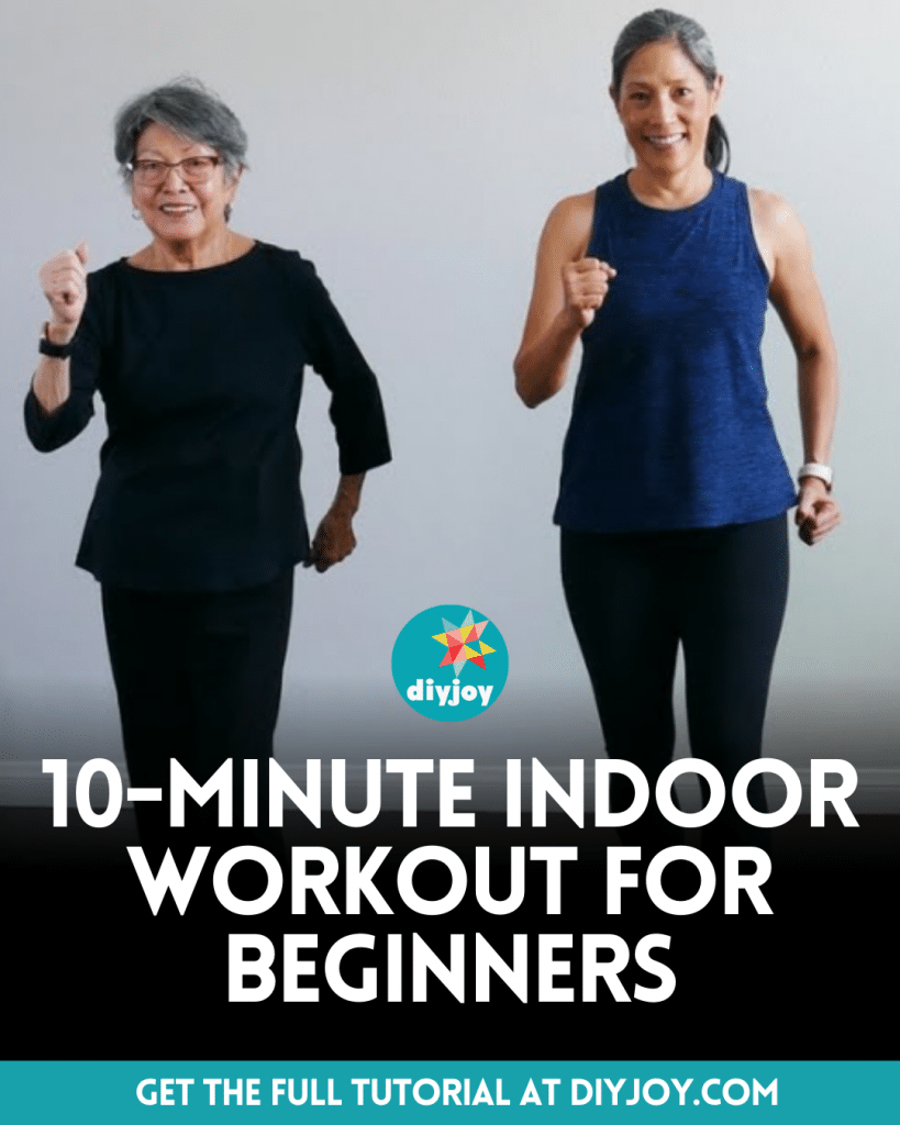 10-minute Indoor Workout for Beginners - DIY Joy