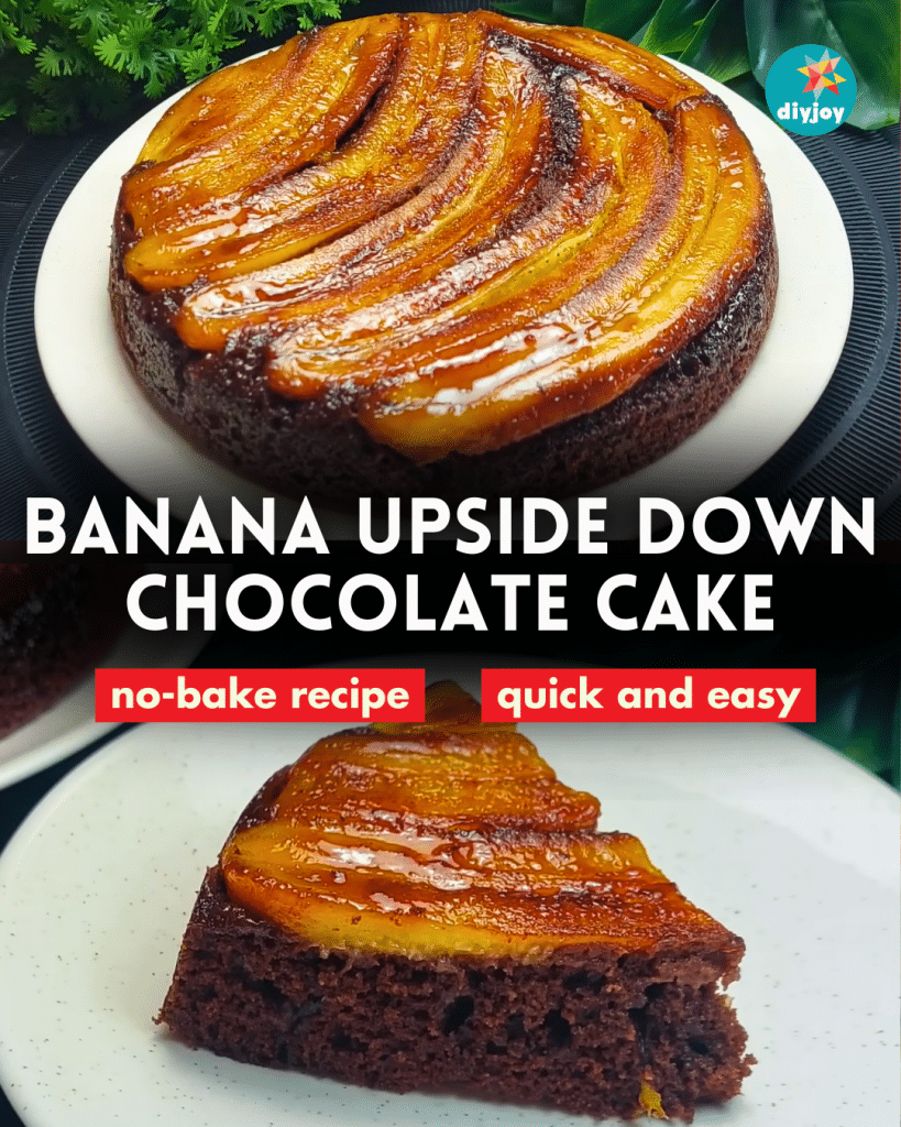 Easy No-Bake Banana Upside Down Cake