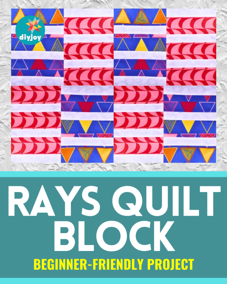 Beginner-Friendly Rays Quilt Block Tutorial - DIY Joy