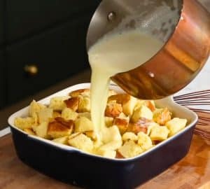 Bread Pudding With Vanilla Sauce - DIY Joy