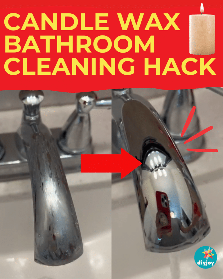 Candle Wax Bathroom Cleaning Hack