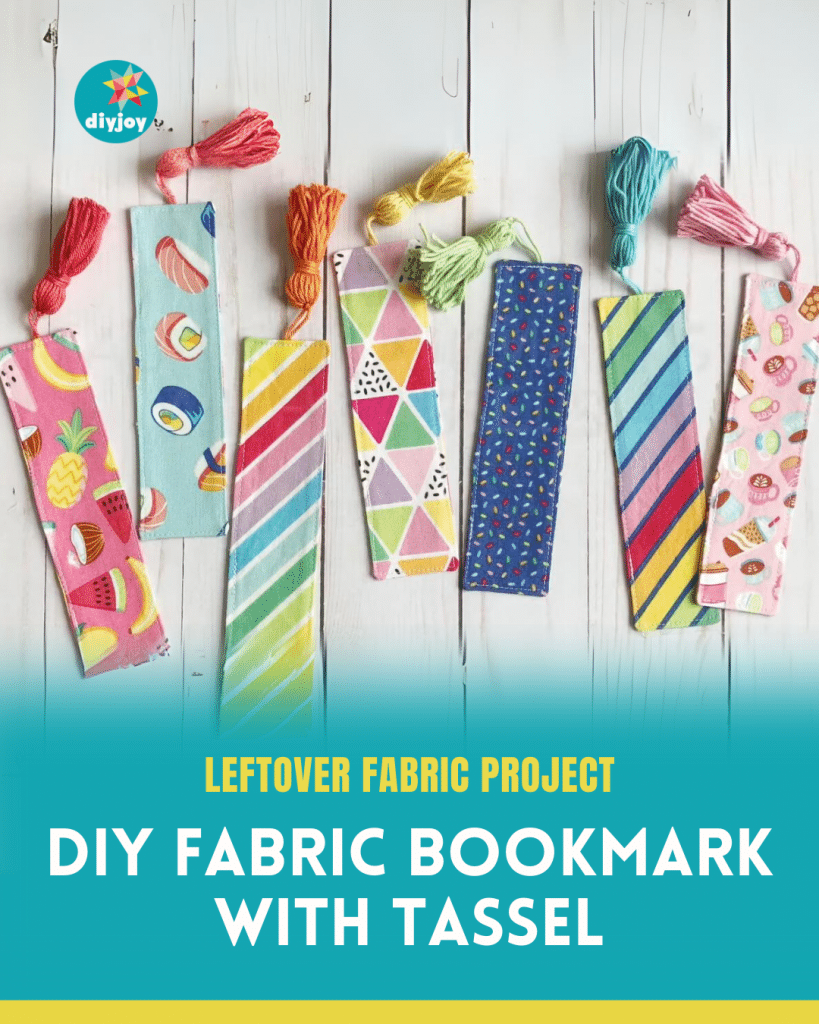 DIY Fabric Bookmark With Tassel