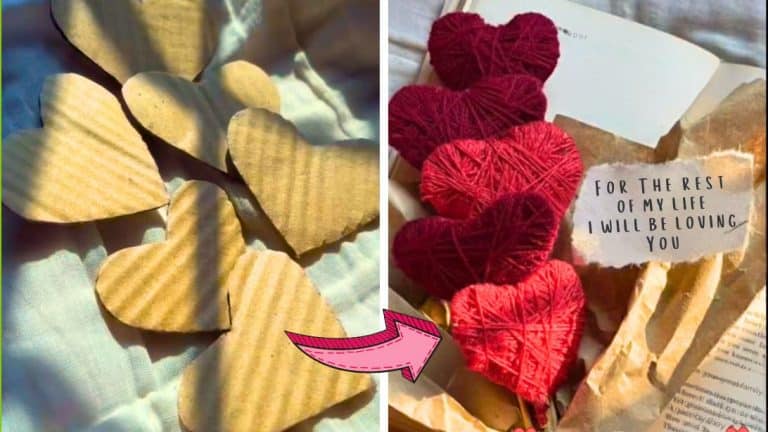 DIY Heart Bouquet Using Cardboard - DIY Joy
