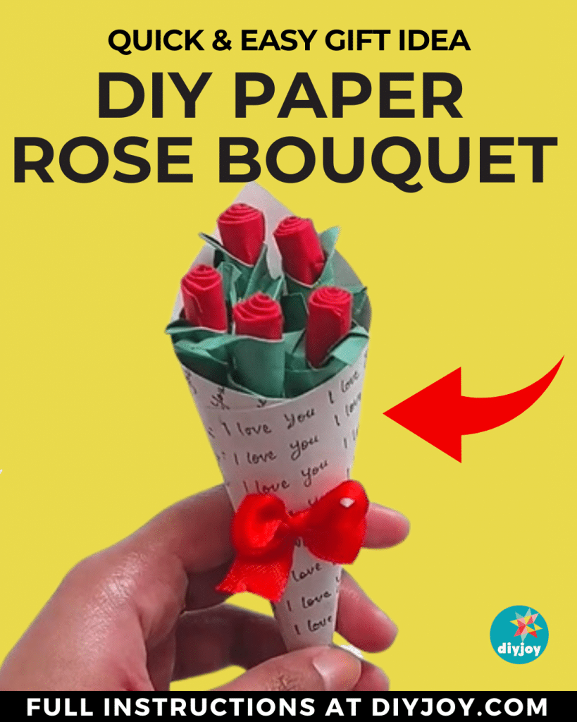 DIY Paper Rose Bouquet