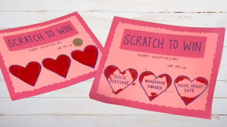 Scratch-Off DIY Valentine's Day Card - DIY Joy
