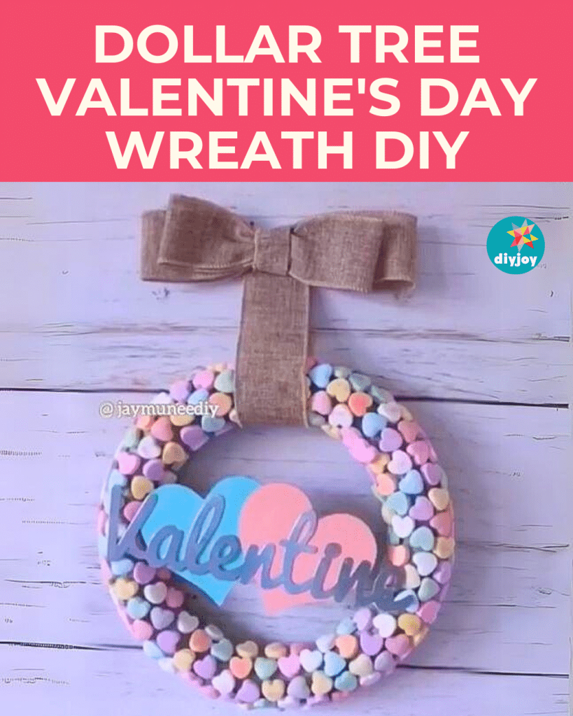 Dollar Tree Valentine S Day Wreath Diy