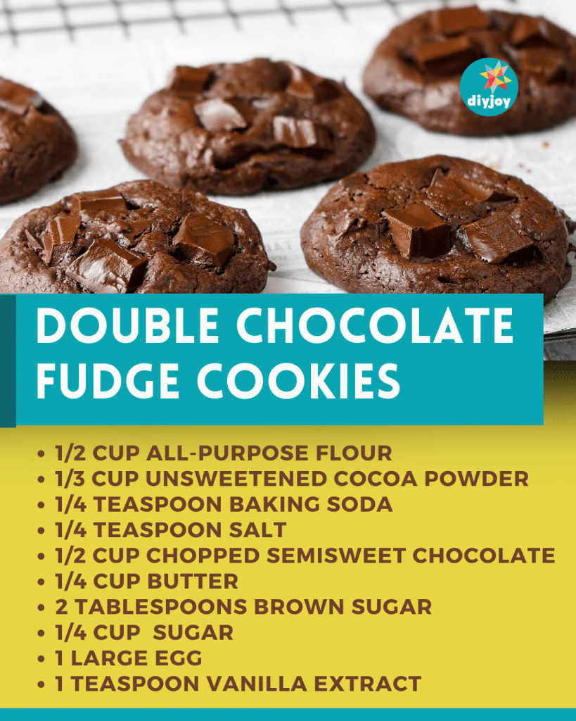 Double Chocolate Fudge Cookies