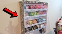 Easy Dollar Tree DIY Ribbon Holder Tutorial - DIY Joy