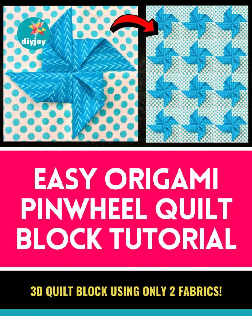 Easy Origami Pinwheel Quilt Block Tutorial - DIY Joy