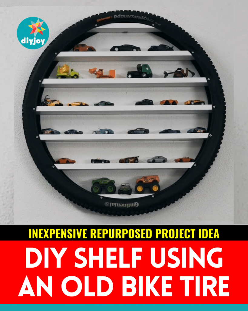 Easy-to-Build DIY Shelf Using an Old Bike Tire - DIY Joy