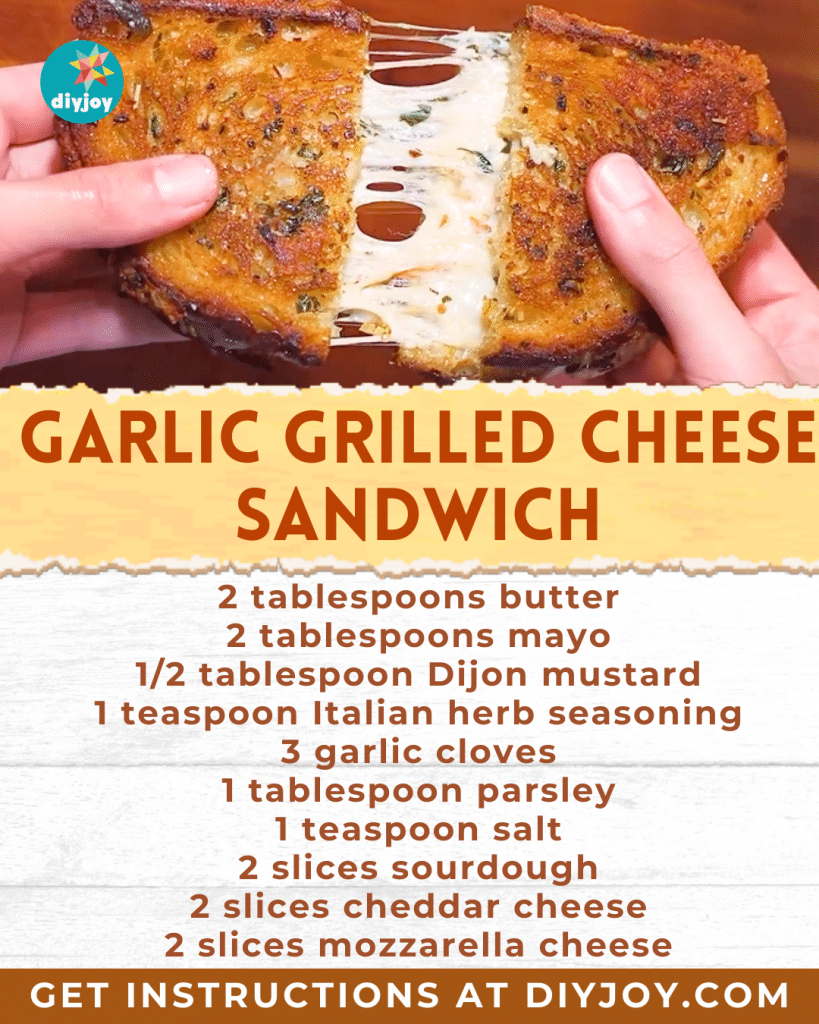 Garlic Grilled Cheese Sandwich
