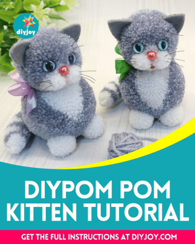 How to Make a DIY Kitten Using Yarn - DIY Joy